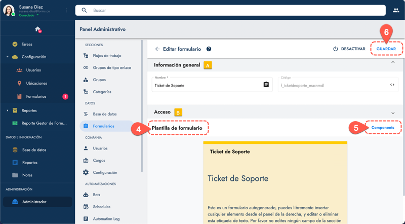 Editar Formulario | Cotalker Technical Documentation