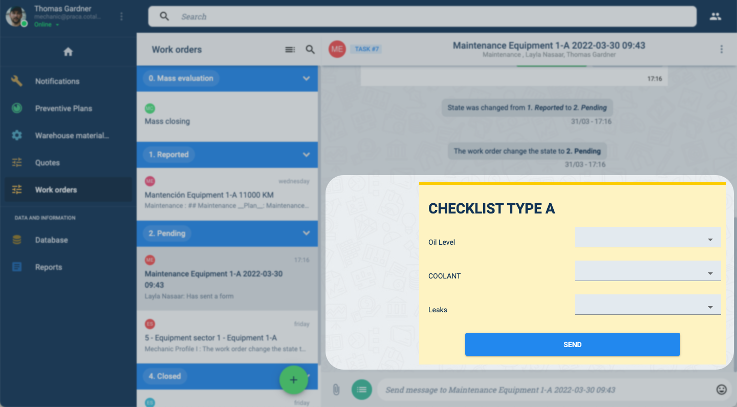 Work Orders Workflow | Cotalker Technical Documentation