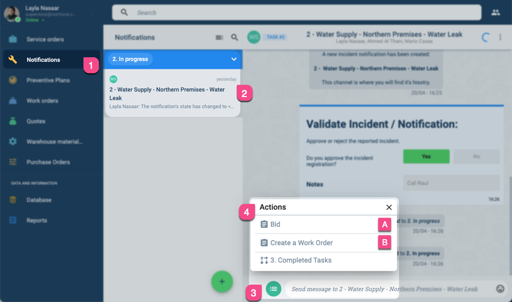 Work Orders Workflow | Cotalker Technical Documentation